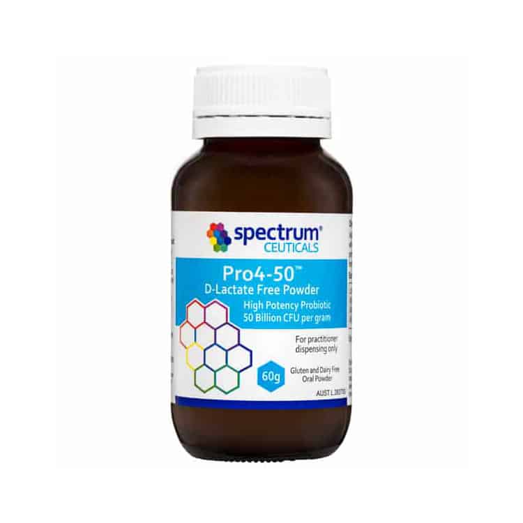 SPECTRUMCEUTICALS PRO 4 - 50 D-LACTATE FREE (60'S) CAPSULES - Kingsway ...