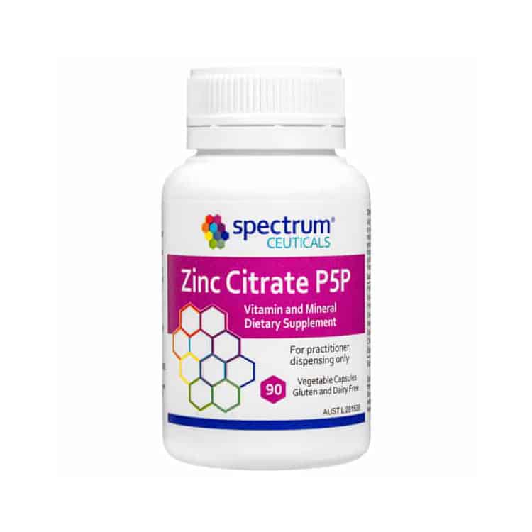 SPECTRUMCEUTICALS ZINC CITRATE P5P FORTE 90'S CAPSULES - Kingsway ...